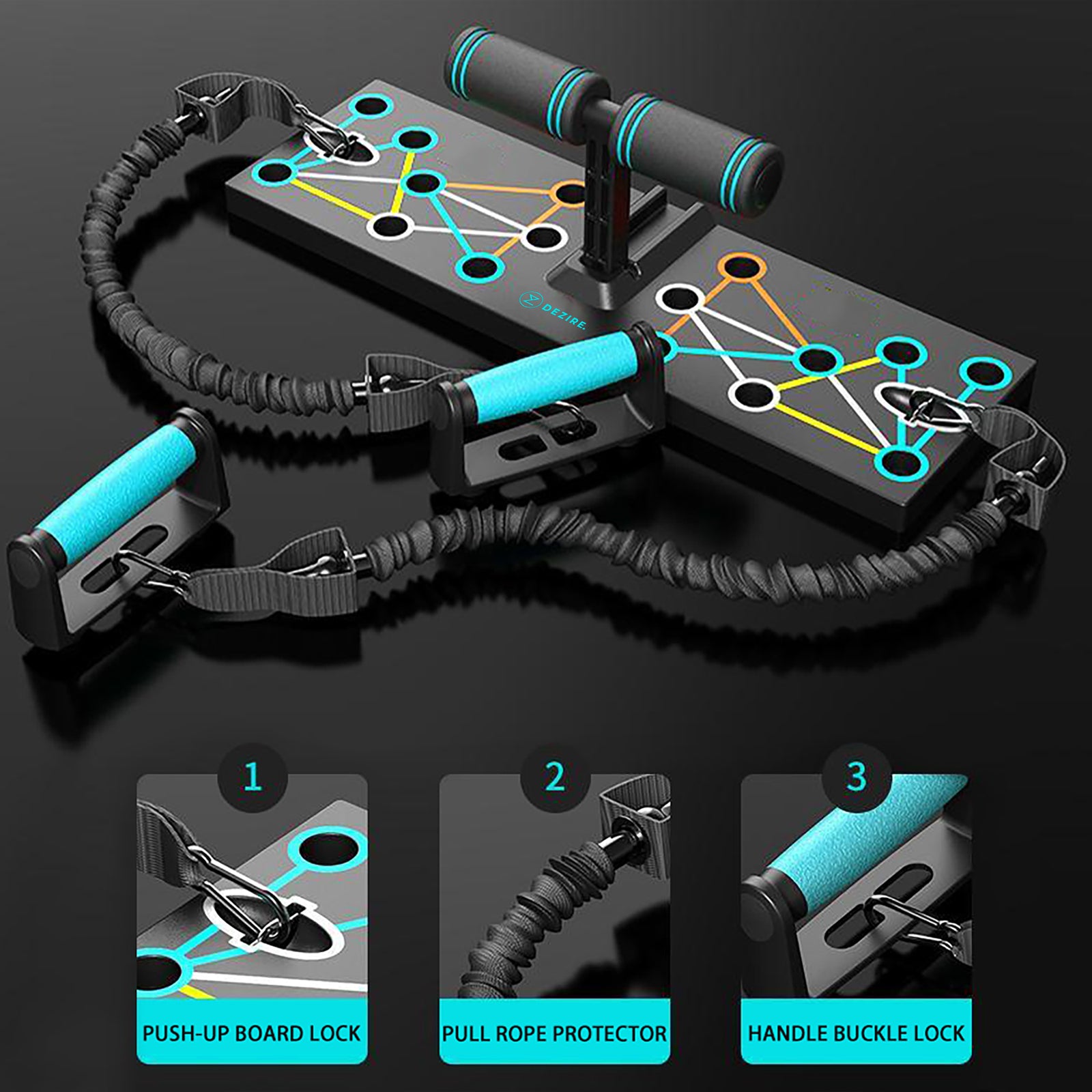 Flex Board 2.0 - All In One Pushup Board – My Dezire