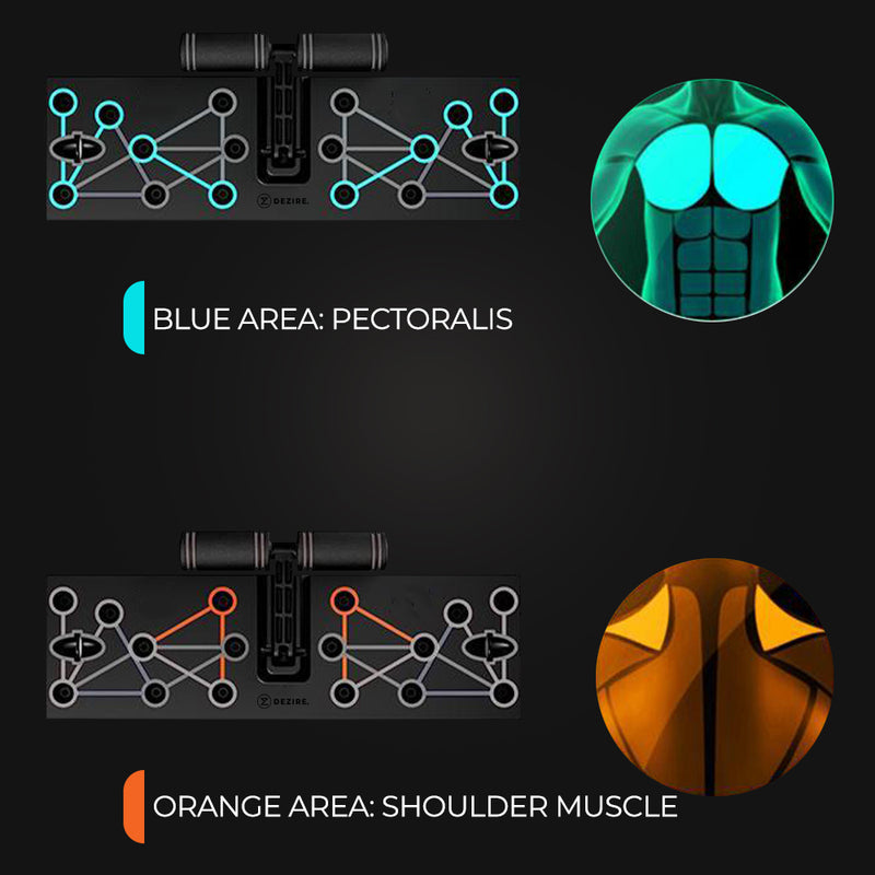 Flex Board 2.0 - All In One Pushup Board – My Dezire